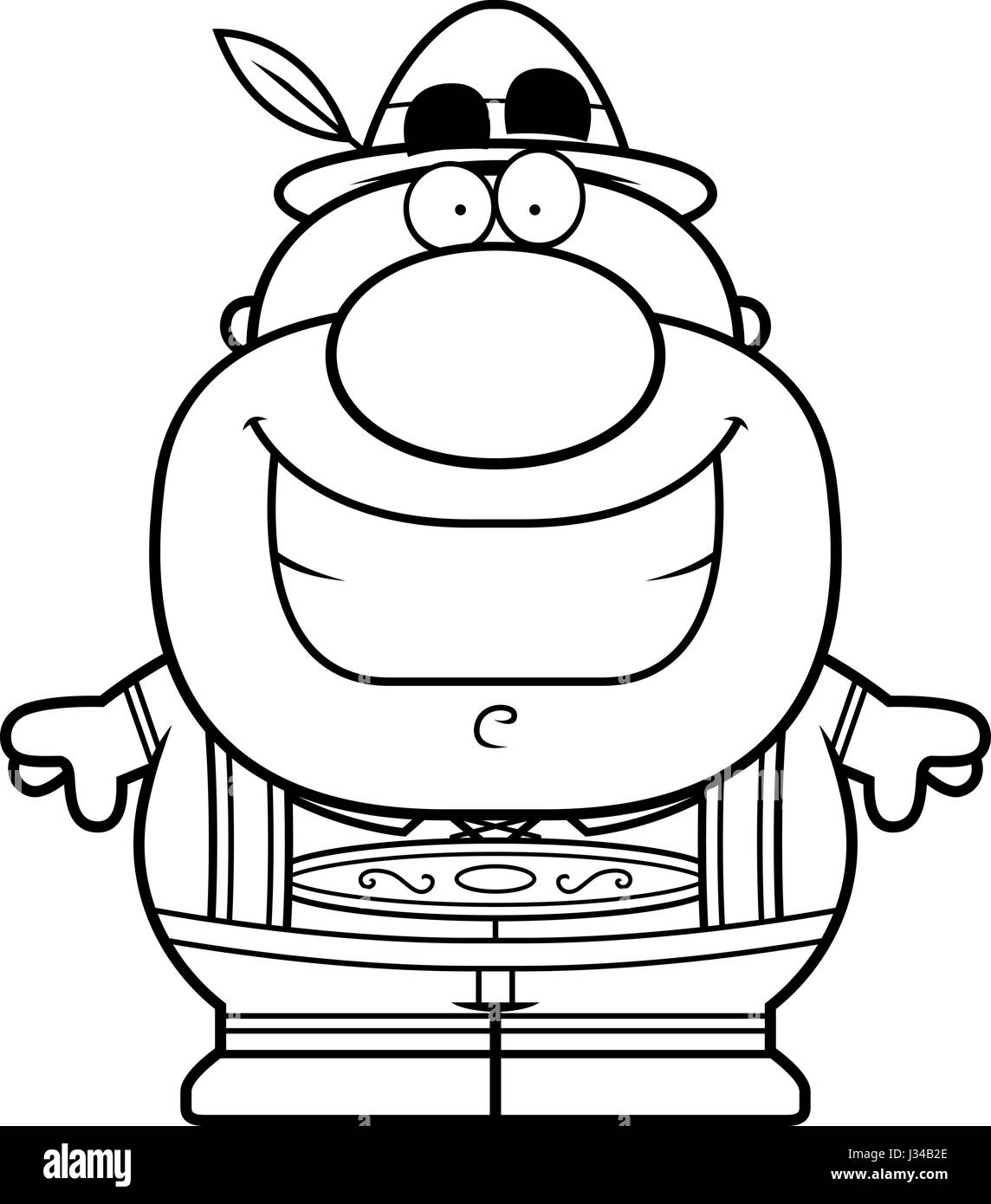 Cartoon illustration german man in hi-res stock photography and images ...