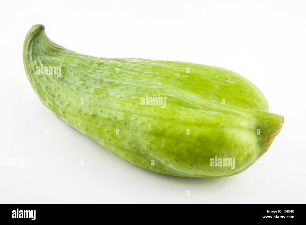 Stuffing cucumber (Cyclanthera pedata) isolated in white background ...