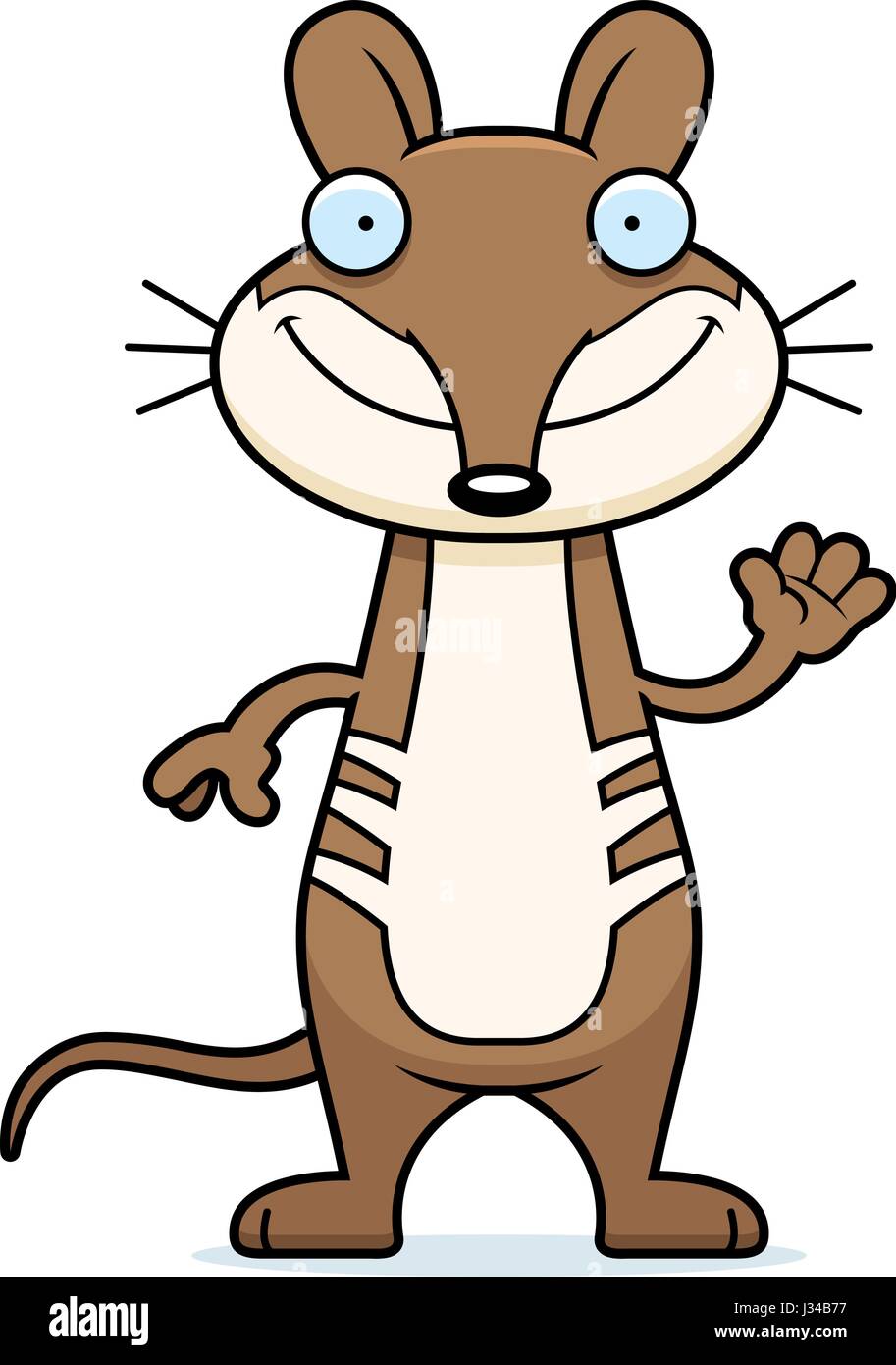A cartoon illustration of a bandicoot waving Stock Vector Image & Art ...