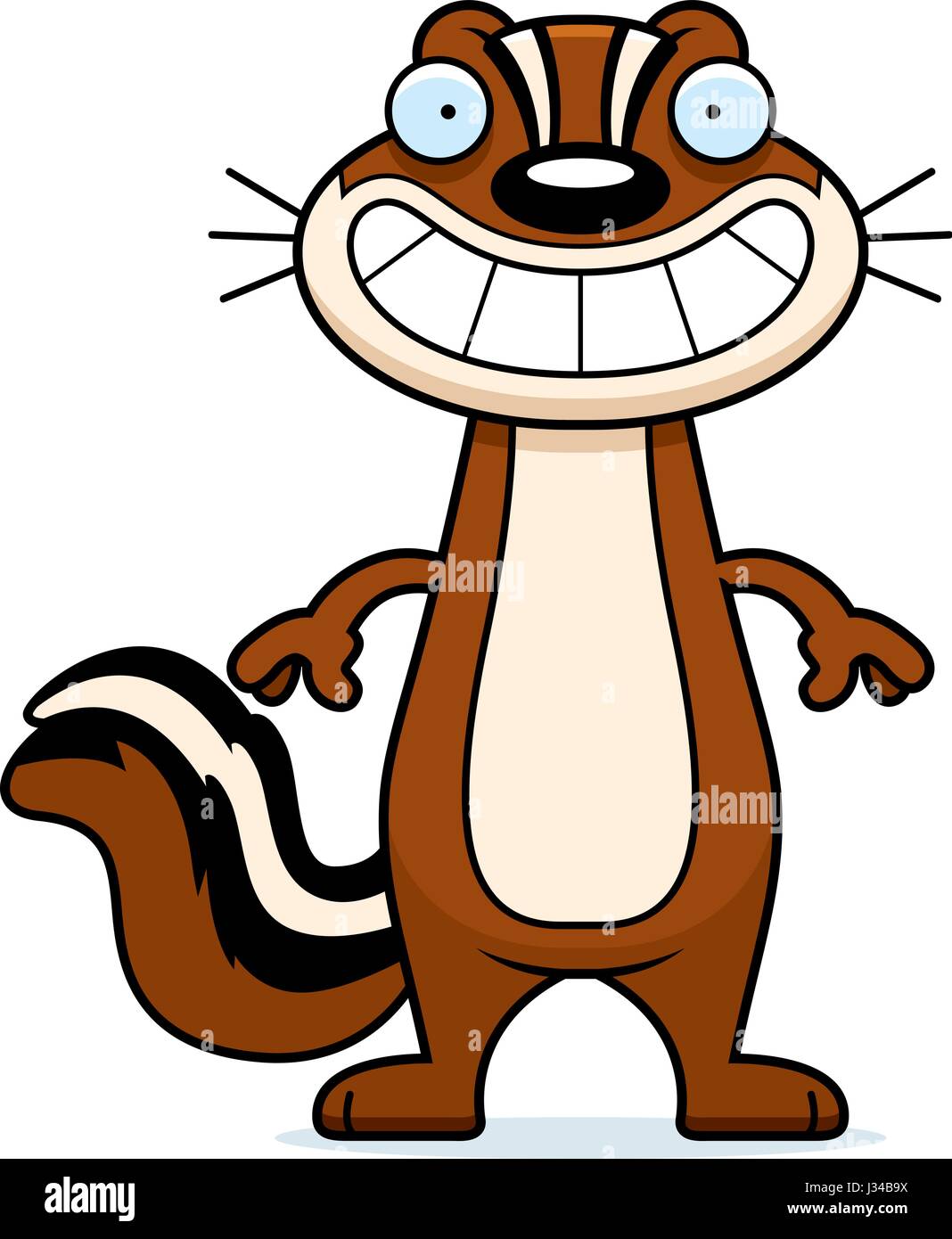Cartoon illustration chipmunk looking hi-res stock photography and ...