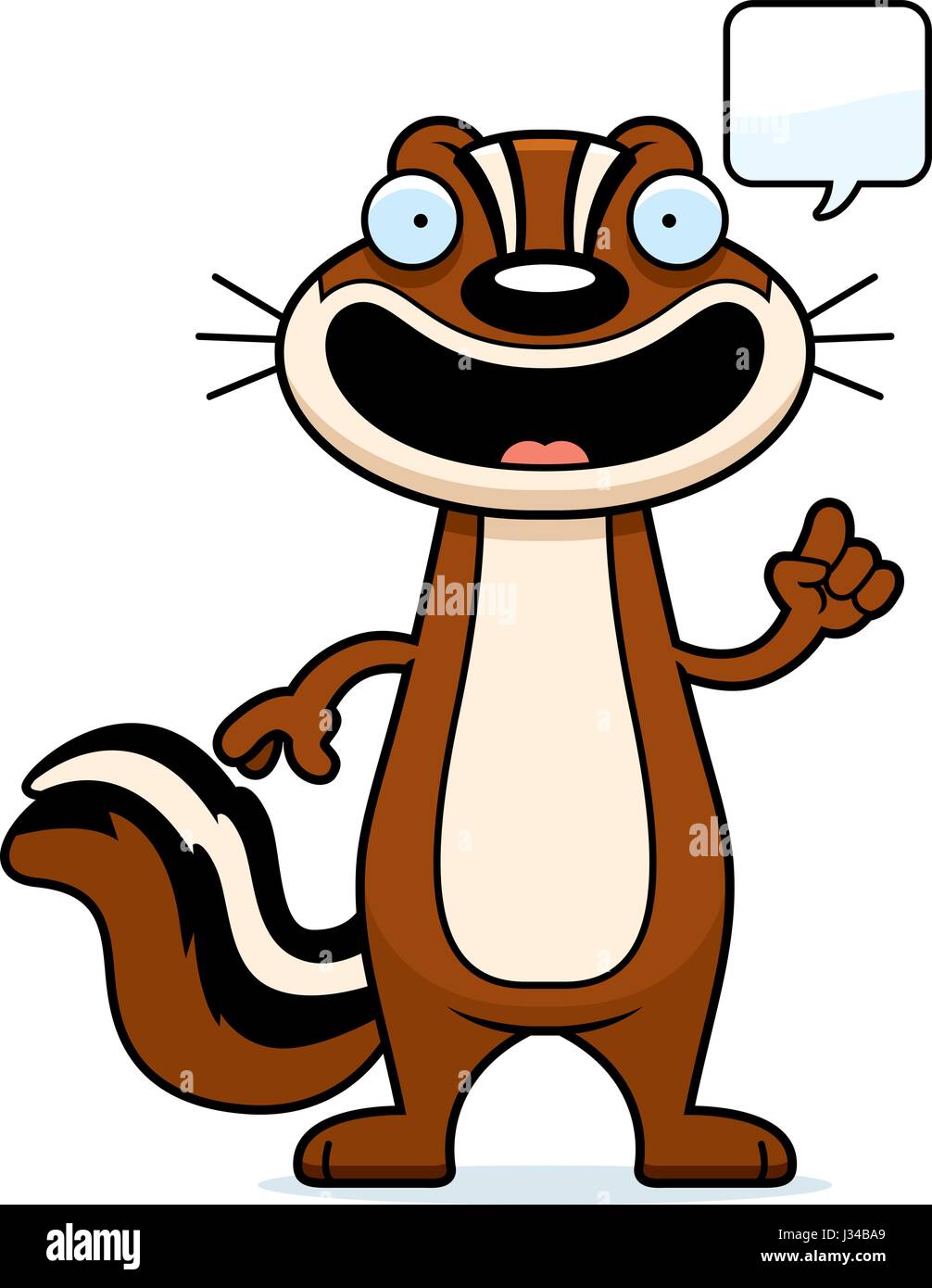 A cartoon illustration of a chipmunk talking Stock Vector Image & Art ...