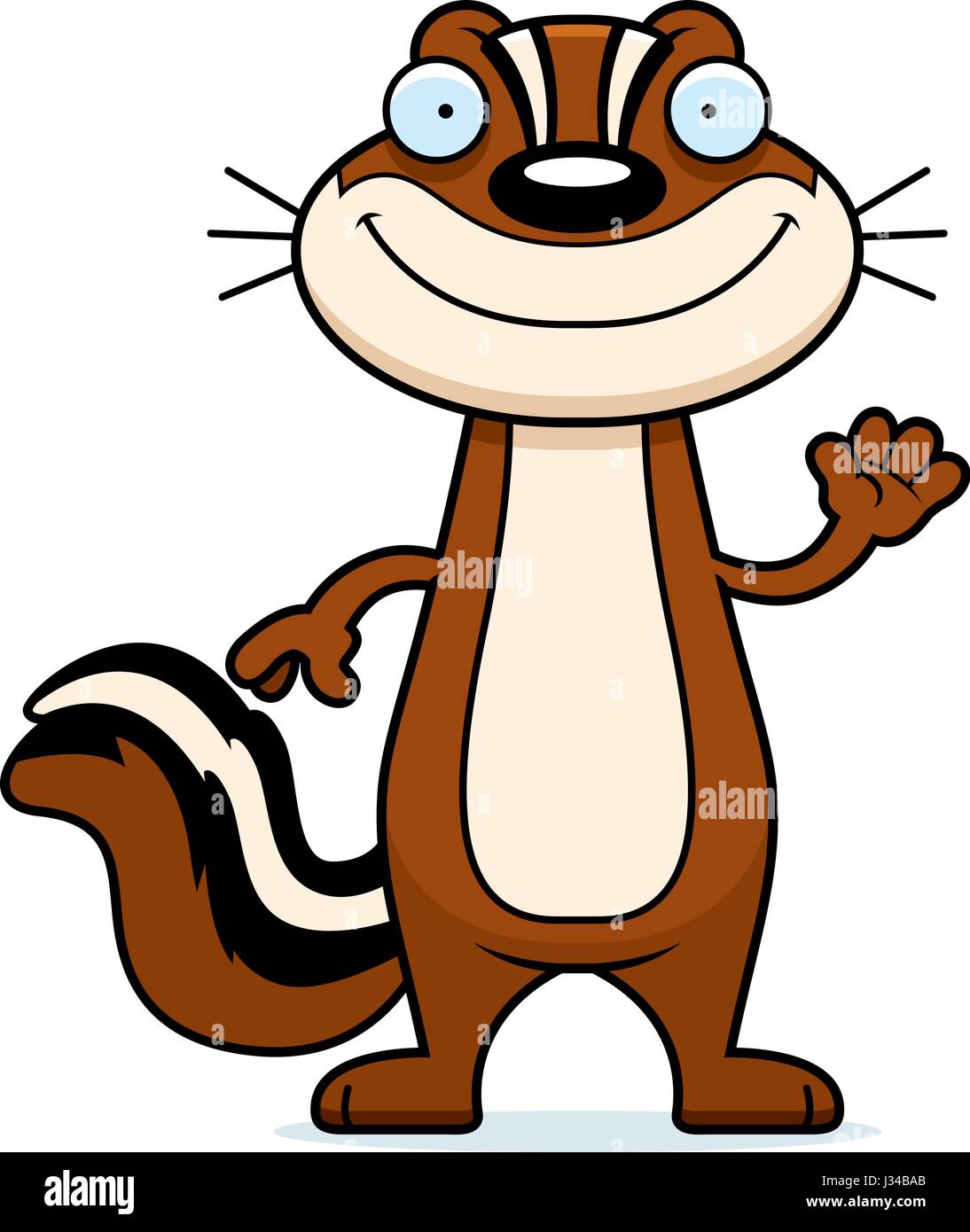A cartoon illustration of a chipmunk waving Stock Vector Image & Art ...