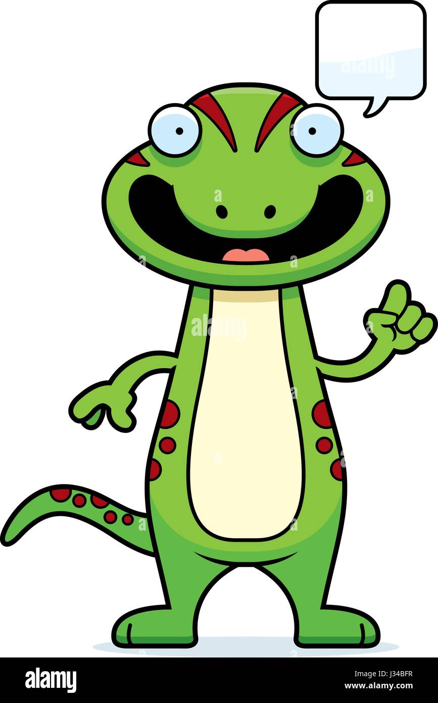 Cartoon smiling gecko hi-res stock photography and images - Alamy