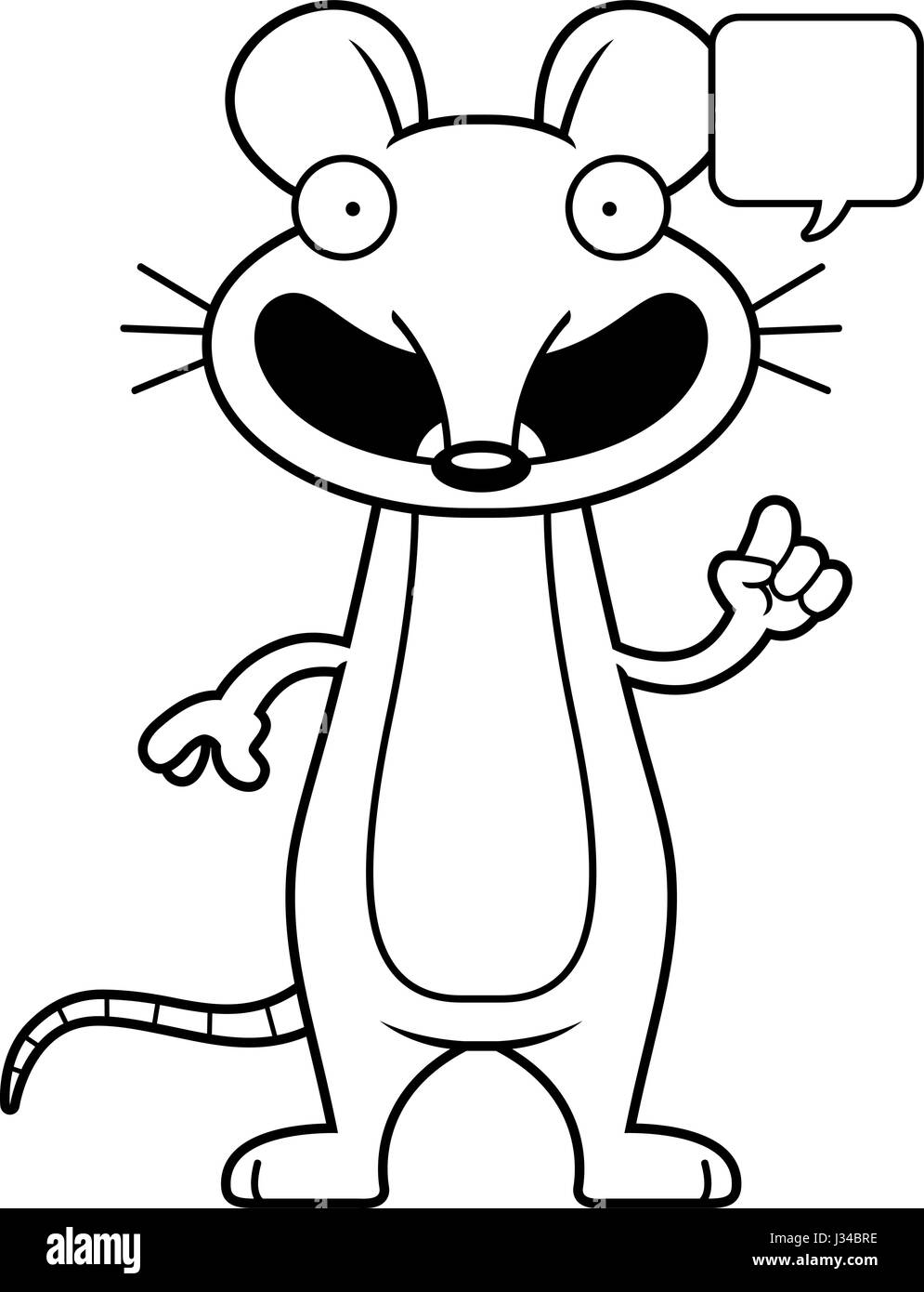 A cartoon illustration of a mouse talking Stock Vector Image & Art - Alamy