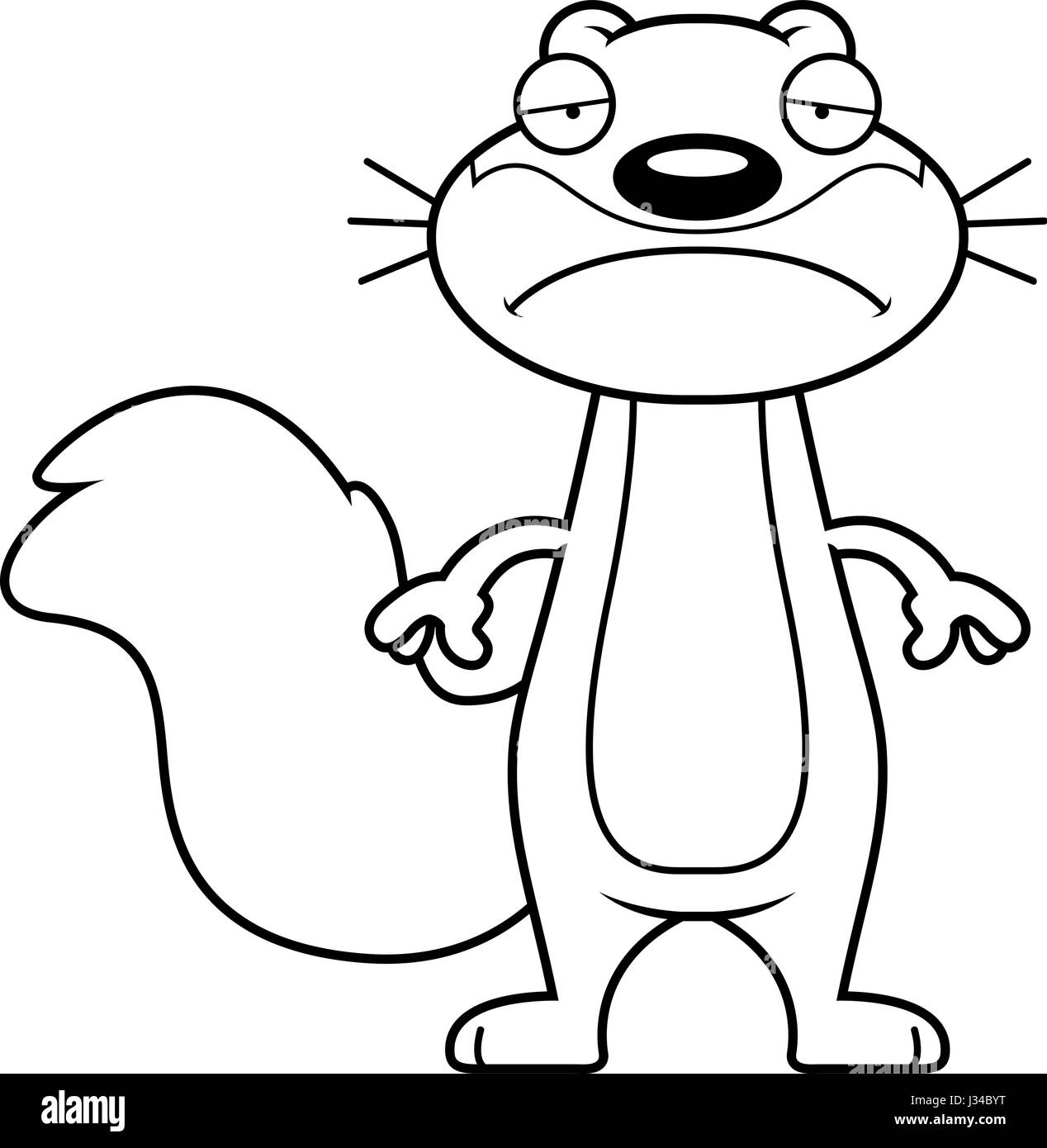 Sad squirrel Black and White Stock Photos & Images - Alamy