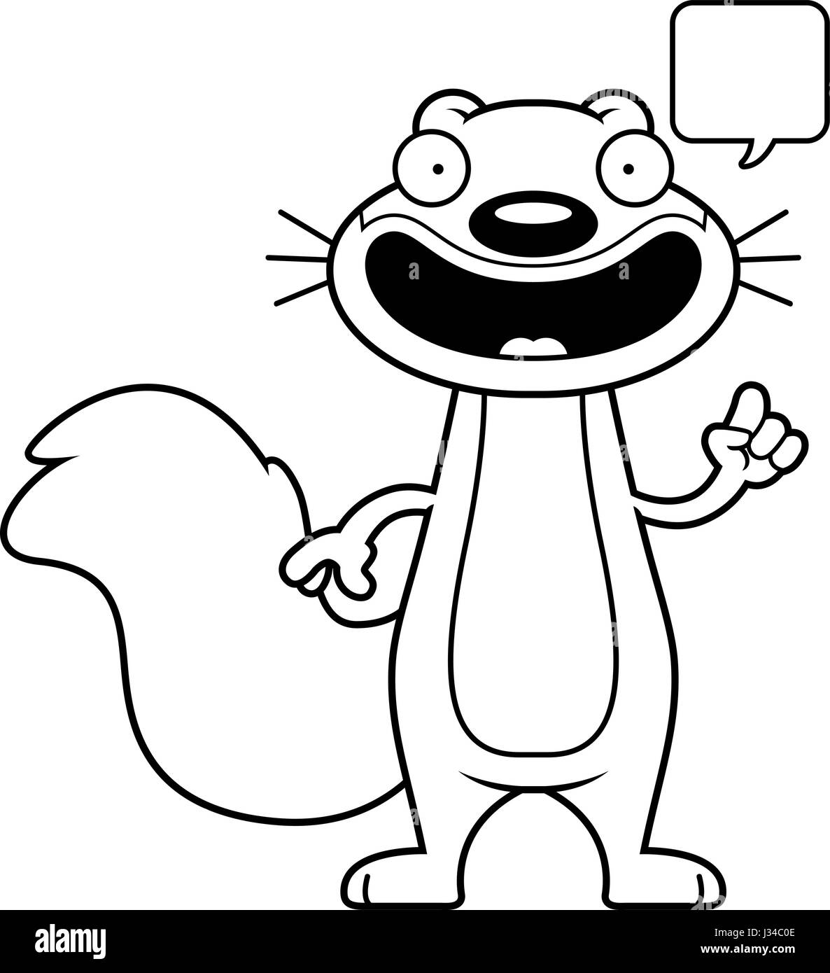 A cartoon illustration of a squirrel talking Stock Vector Image & Art ...