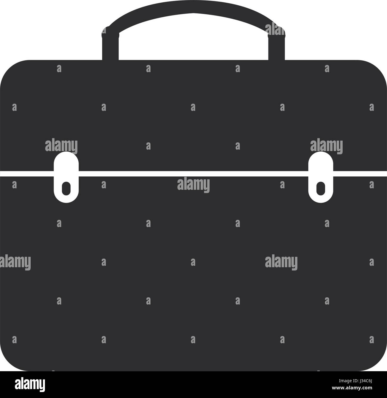 Business suitcase icon in vector on white background Stock Vector Image ...
