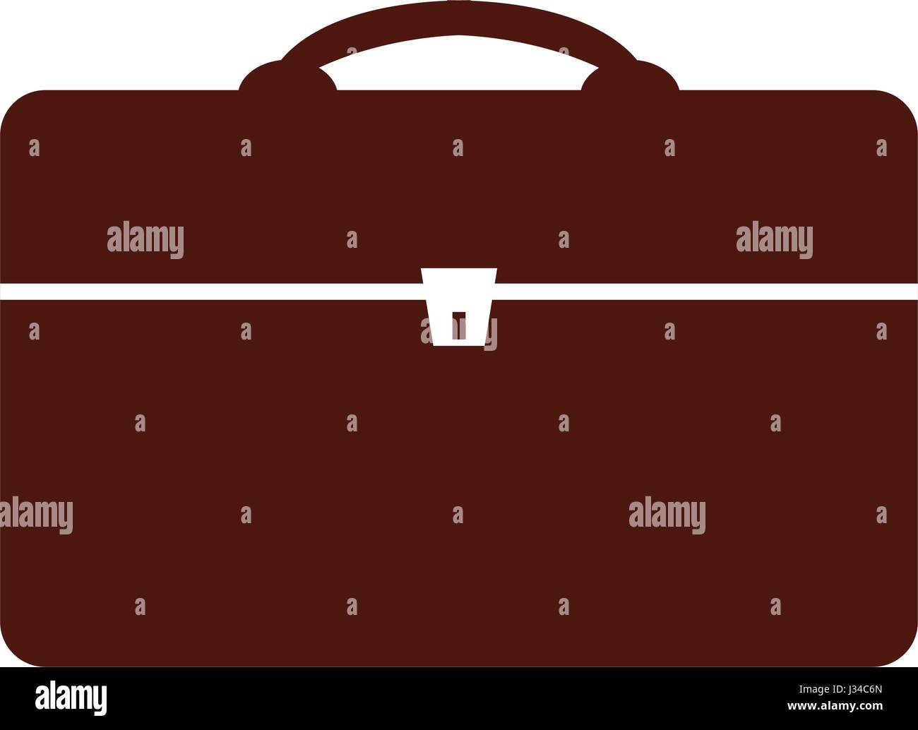 Business suitcase icon in vector on white background Stock Vector Image ...