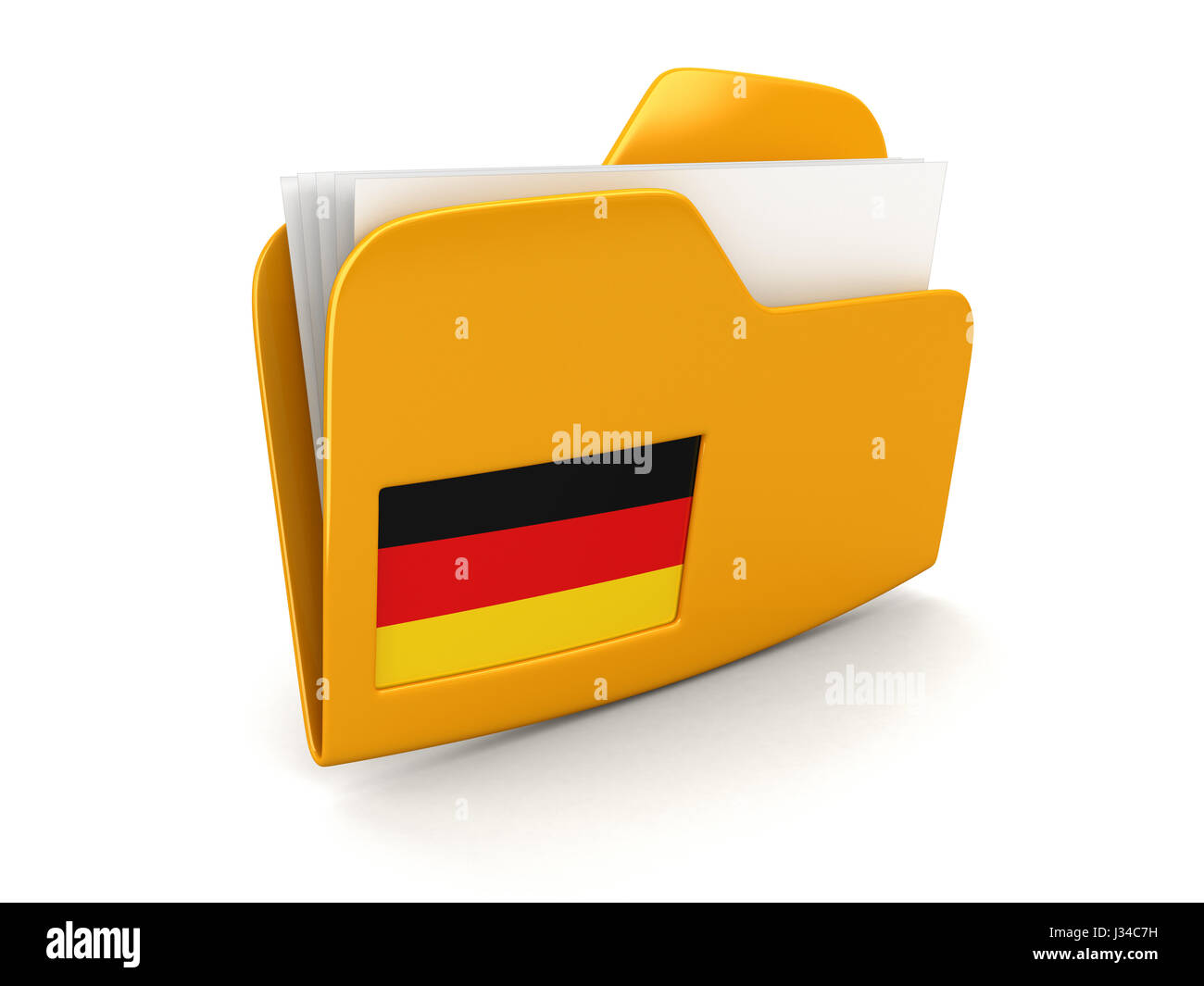Folder icon flag germany hi-res stock photography and images - Alamy