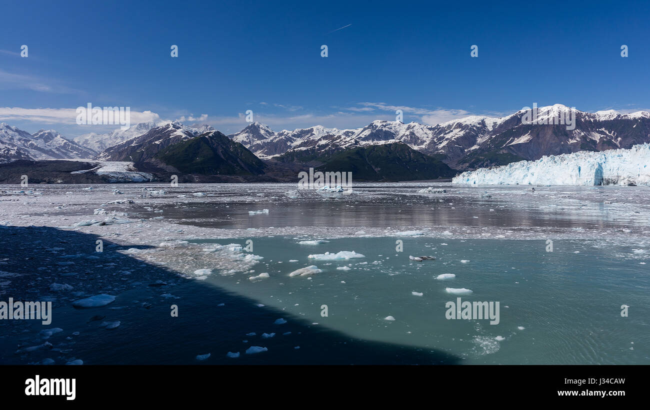 Hubbard Glacier inside Disenchantment Bay, Alaska Stock Photo - Alamy
