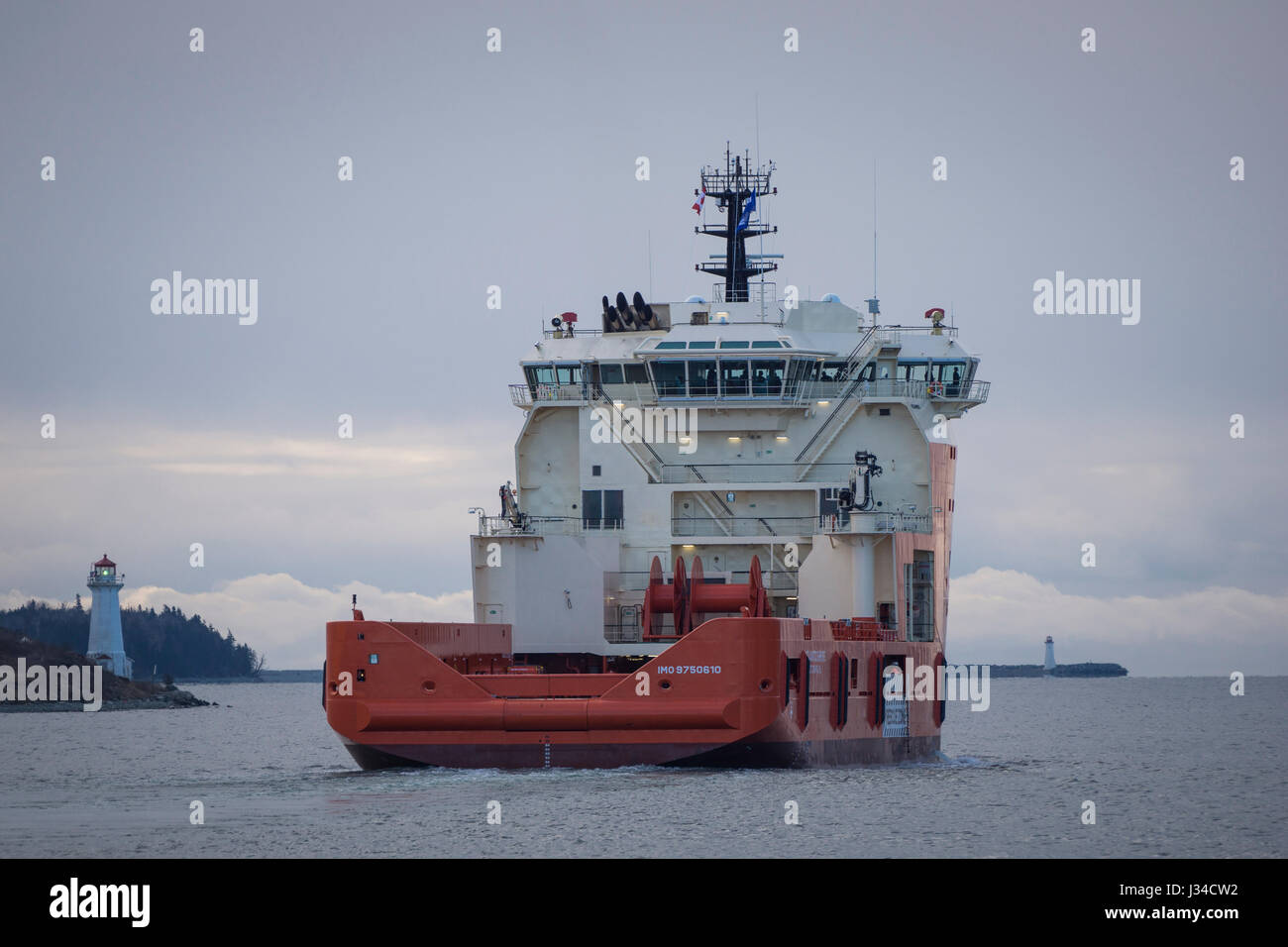 Offshore Oil and Gas Support Vessel "Atlantic Shrike" heading out for ...