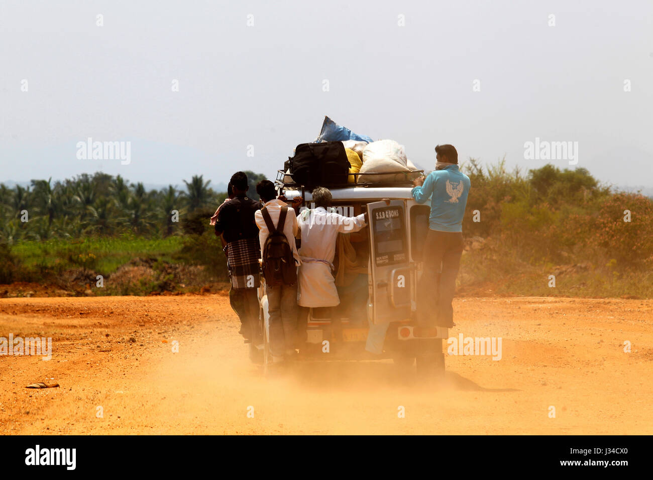 Public transport in rural Karnataka, India Stock Photo - Alamy
