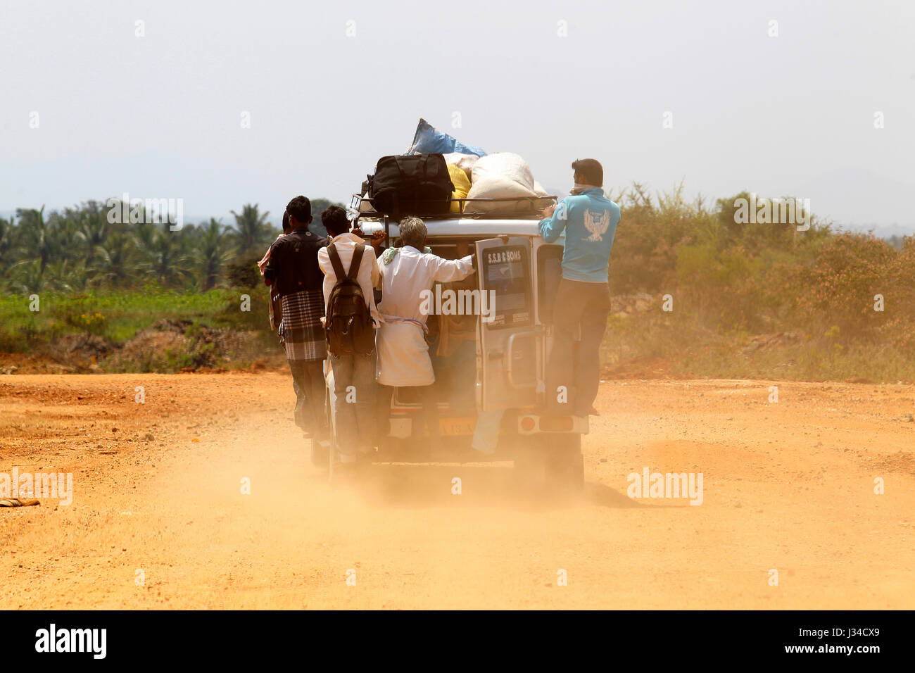 Public transport in rural Karnataka, India Stock Photo - Alamy