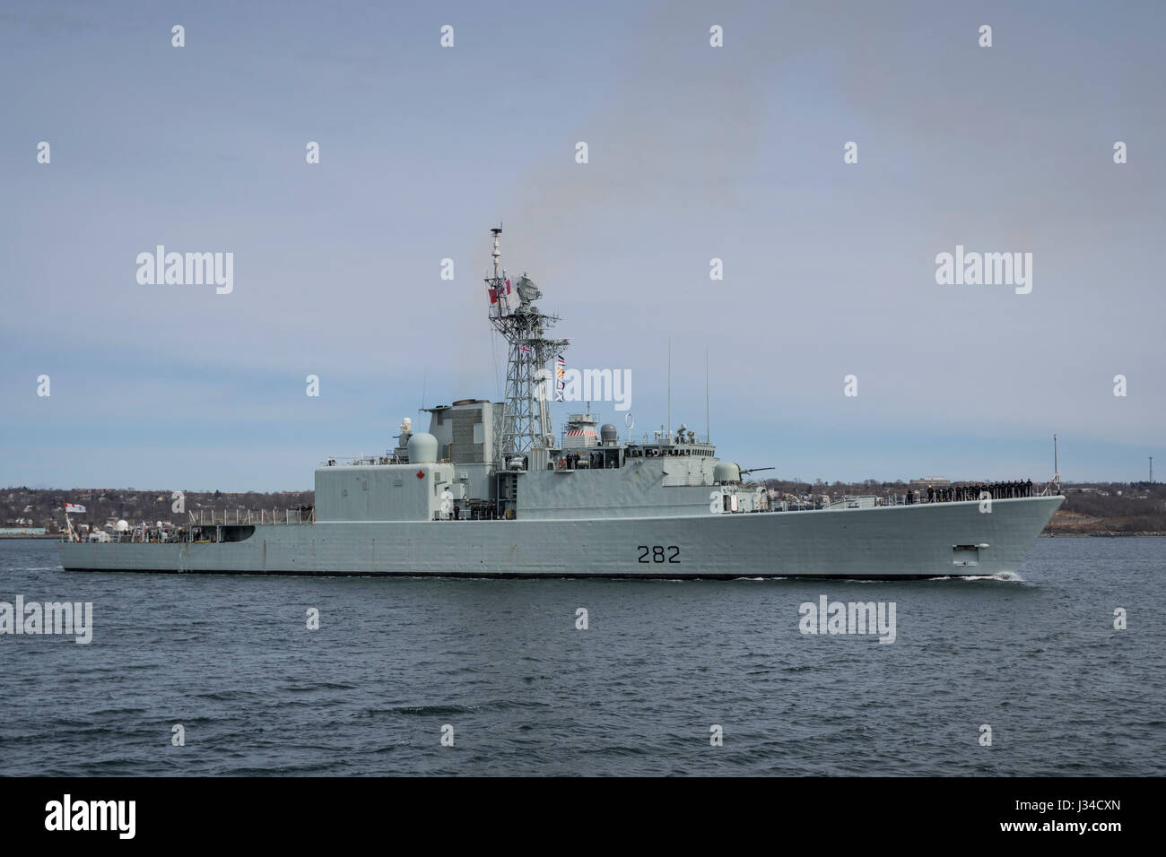 Paying off ceremony for destroyer HMCS ATHABASKAN in Halifax, Nova ...