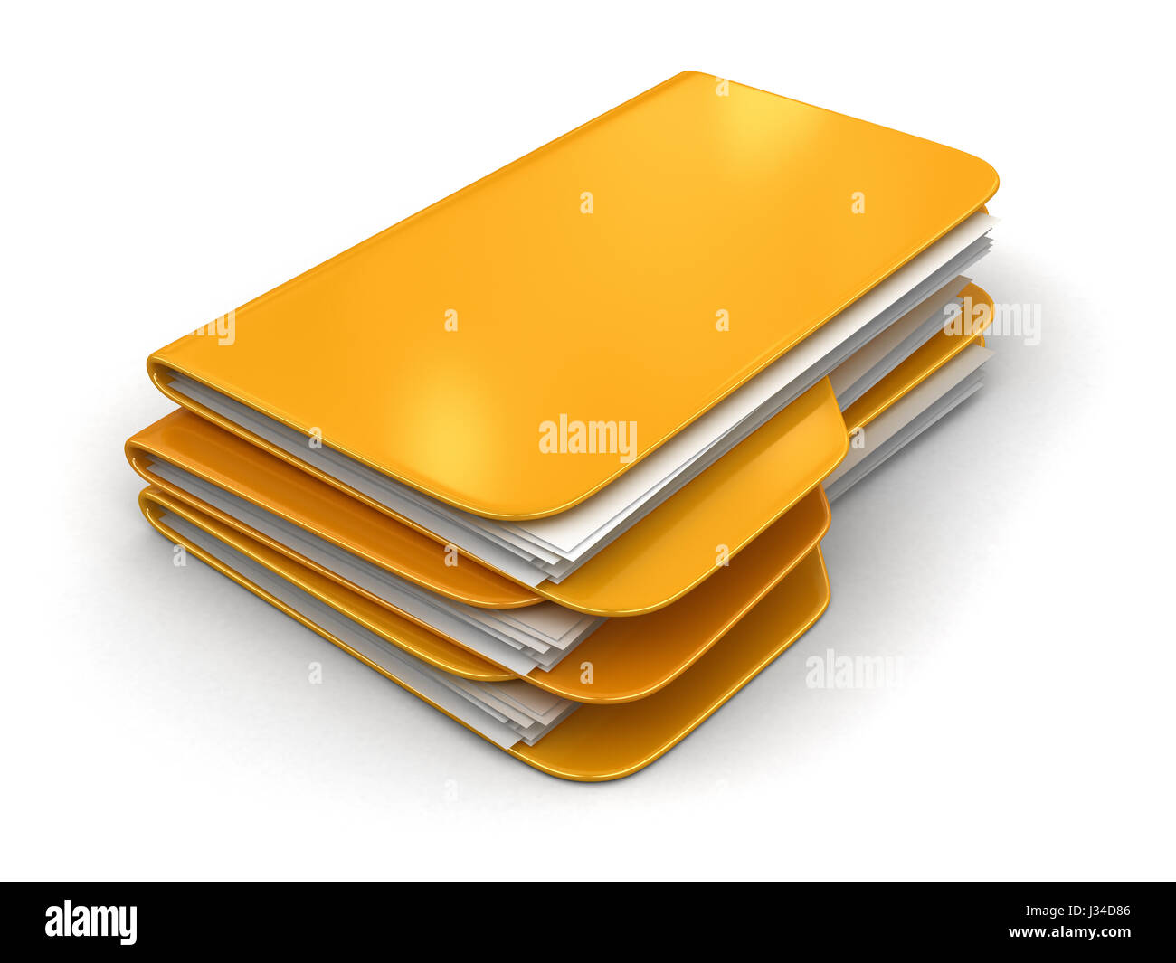 Folder and files. Image with clipping path Stock Photo - Alamy