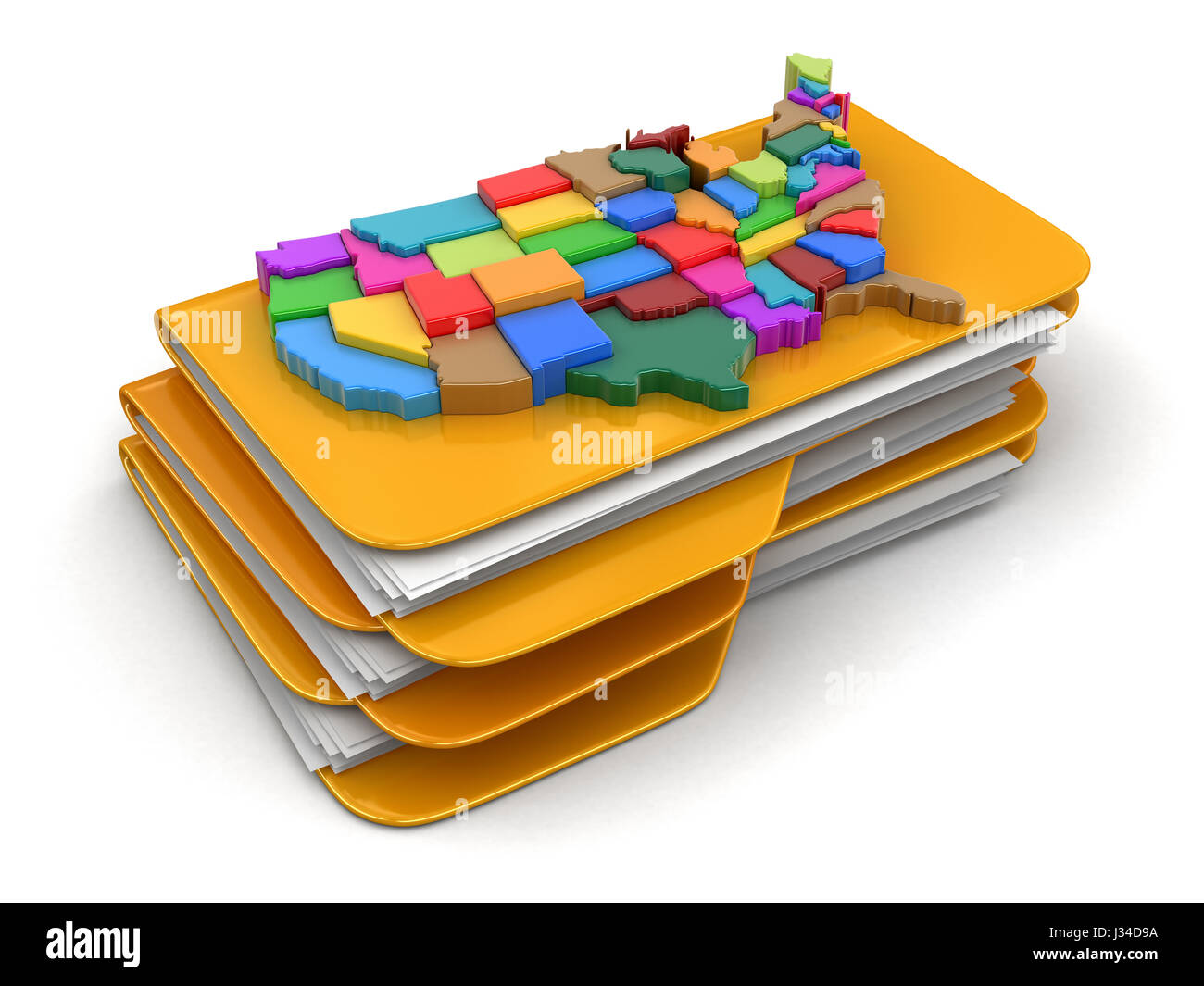 Data map usa Cut Out Stock Images & Pictures - Alamy