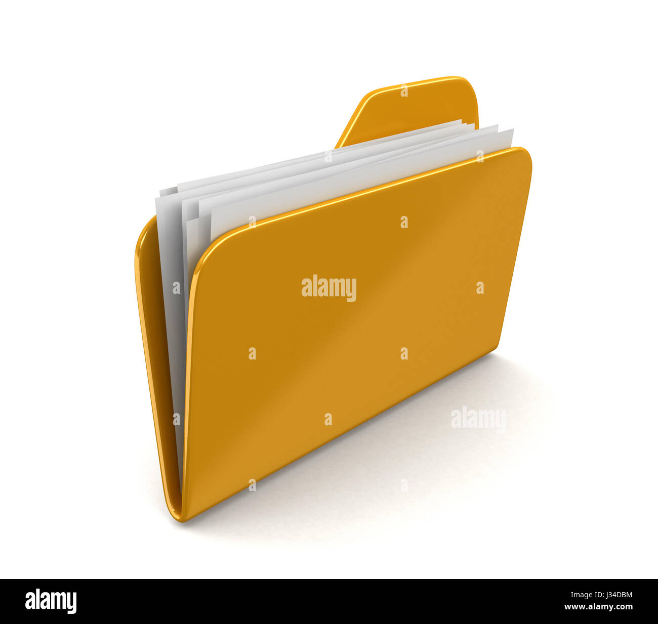 Folder and files. Image with clipping path Stock Photo - Alamy