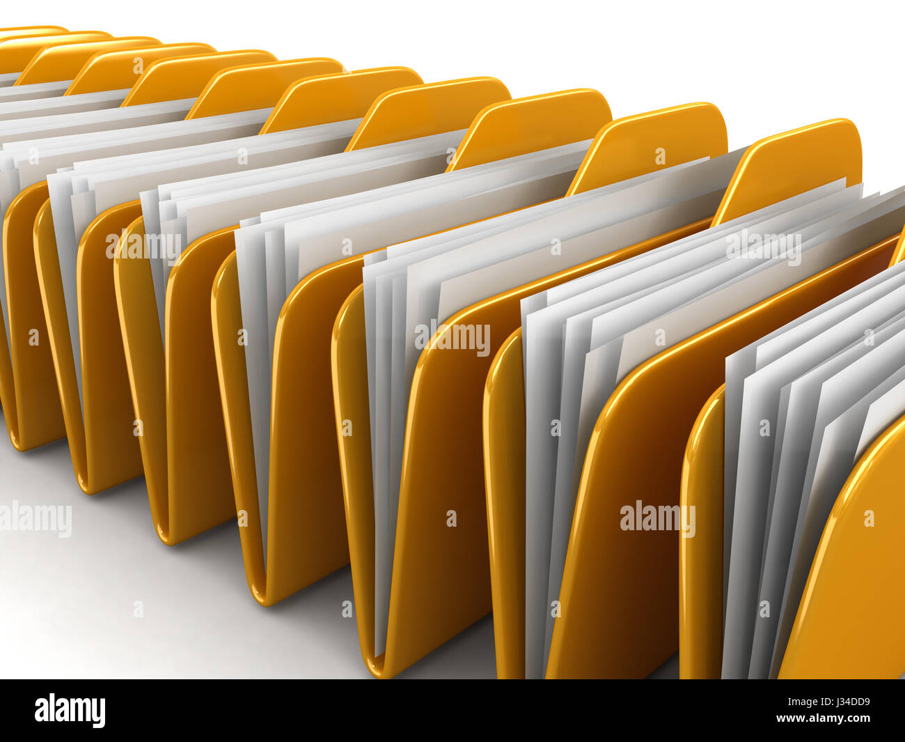 Folder and files. Image with clipping path Stock Photo - Alamy