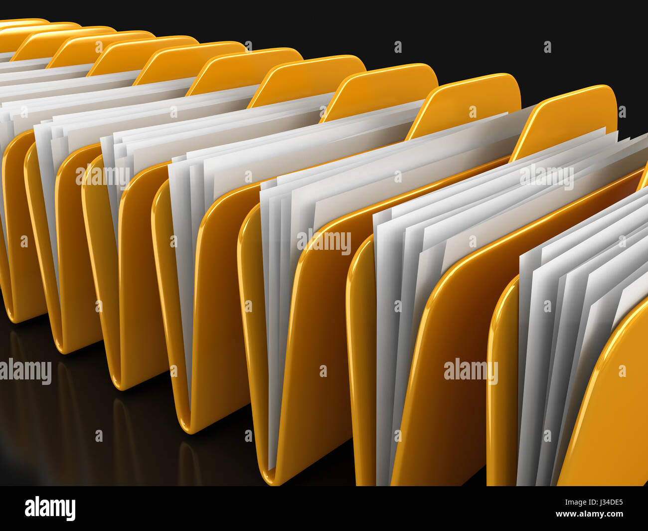 Folder and files. Image with clipping path Stock Photo - Alamy