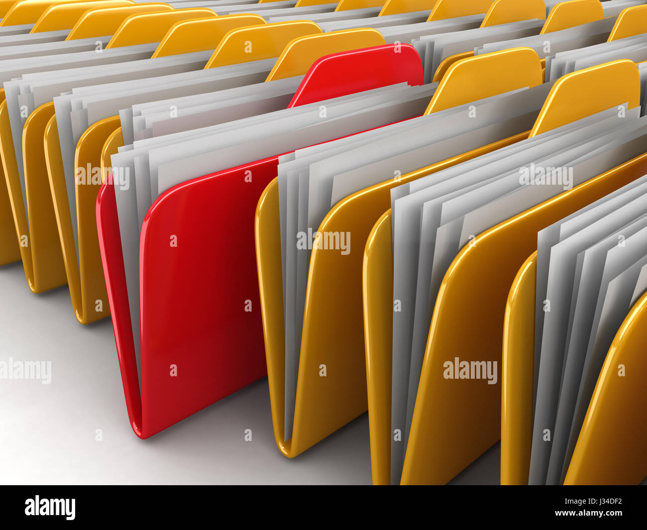 Folder and files. Image with clipping path Stock Photo - Alamy