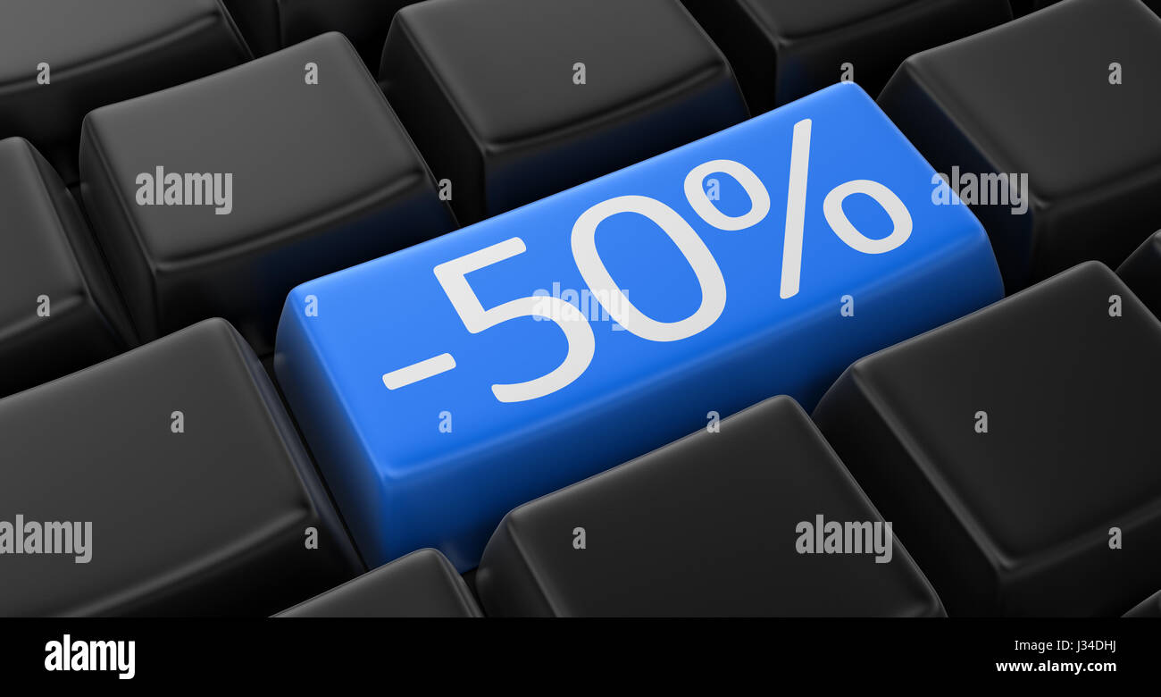 -50% key concept Stock Photo - Alamy
