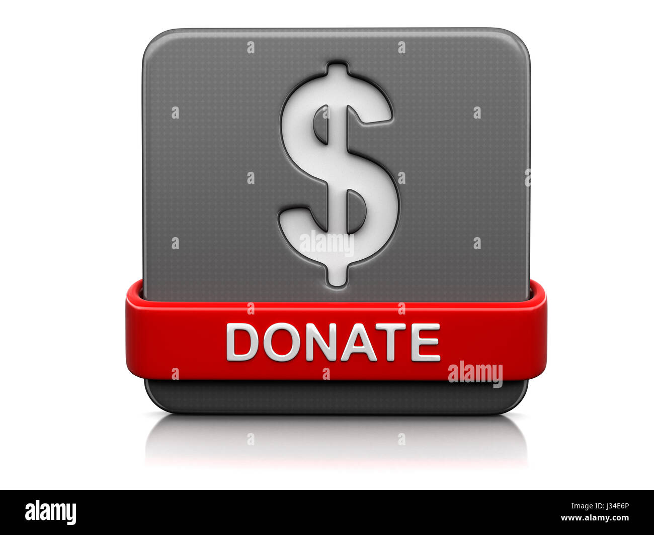 Sign donate. Image with clipping path Stock Photo - Alamy