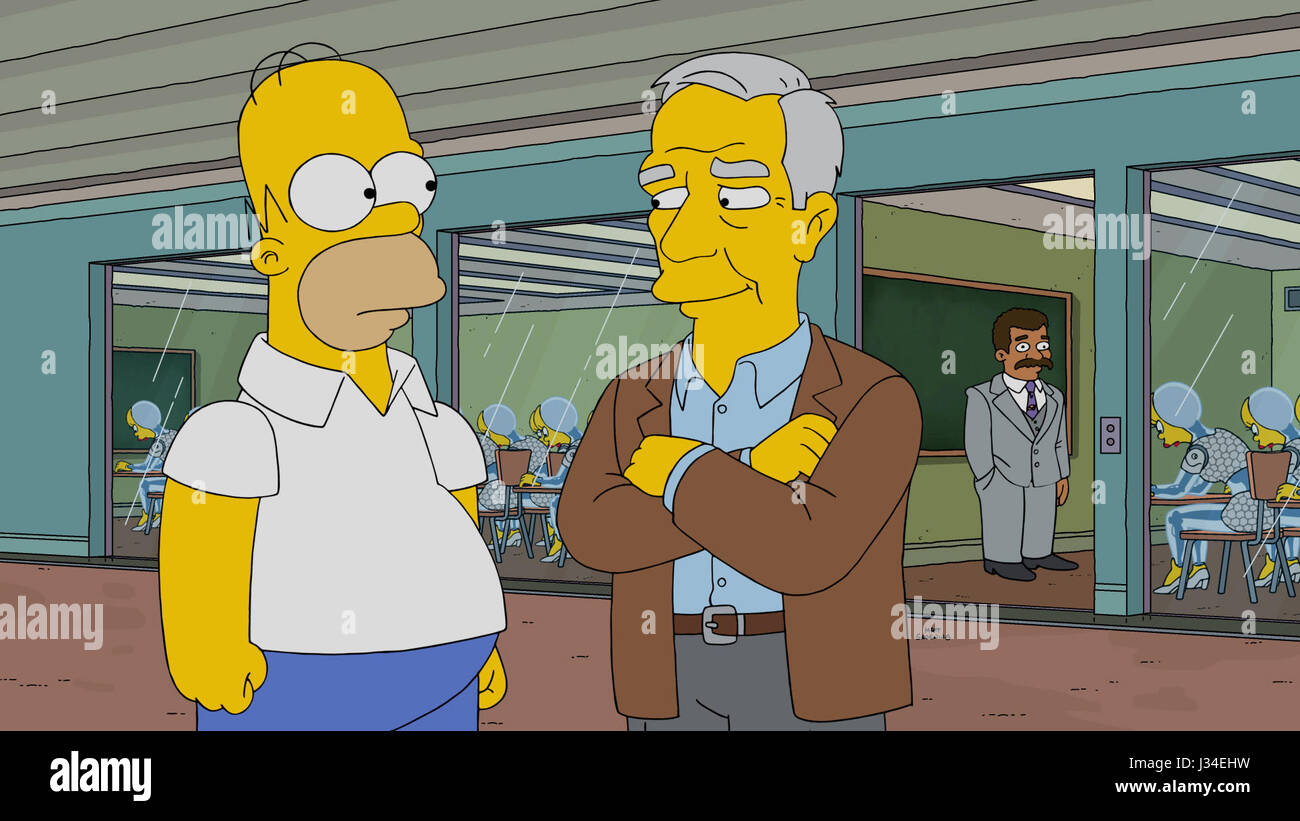 THE SIMPSONS, l-r: Homer Simpson (voice: Dan Castellaneta), Robert ...