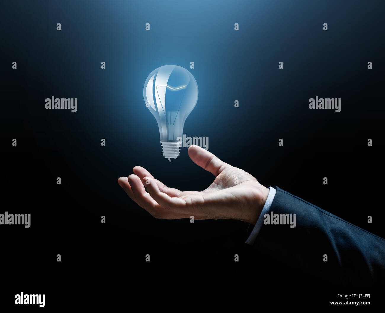Person holding hand up light hi-res stock photography and images - Alamy