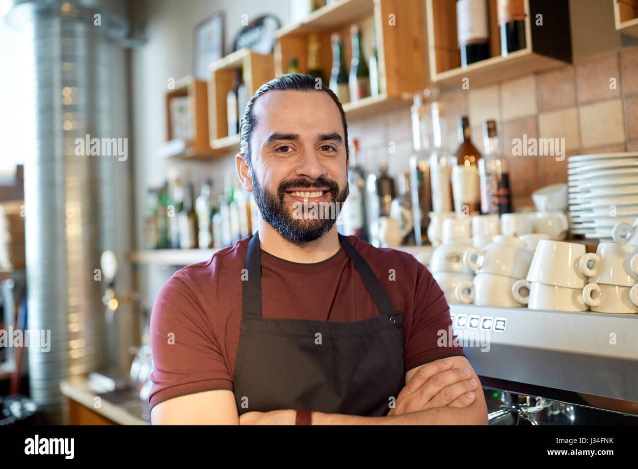 Male owner manager bar hi-res stock photography and images - Alamy