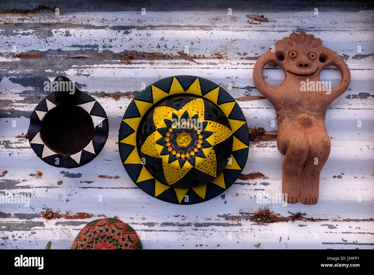 Traditional artifact for sale at the craft market of Maputo, the ...
