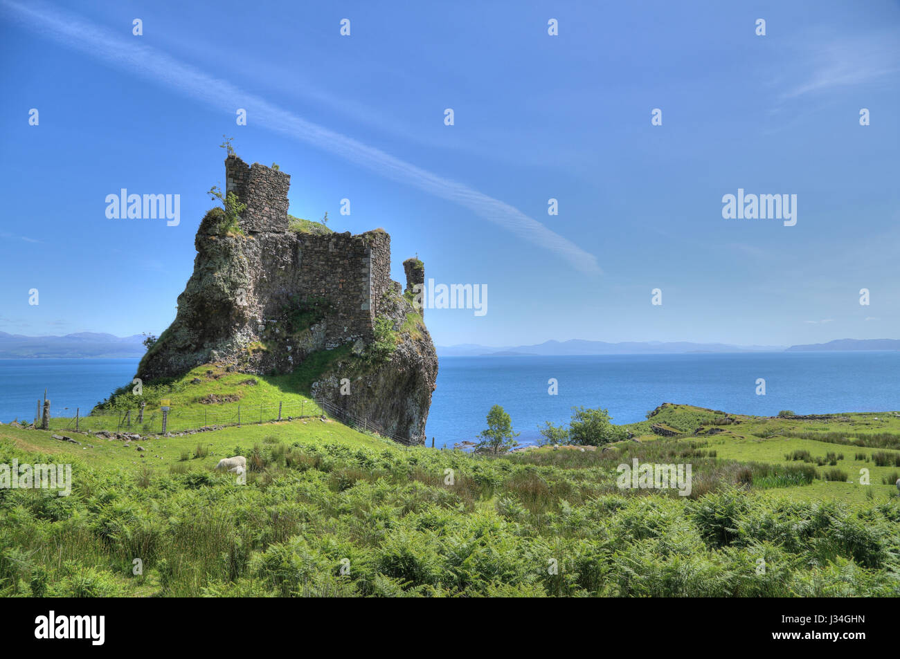 Brochel Castle on the Island of Raasay, an island between the Isle of ...