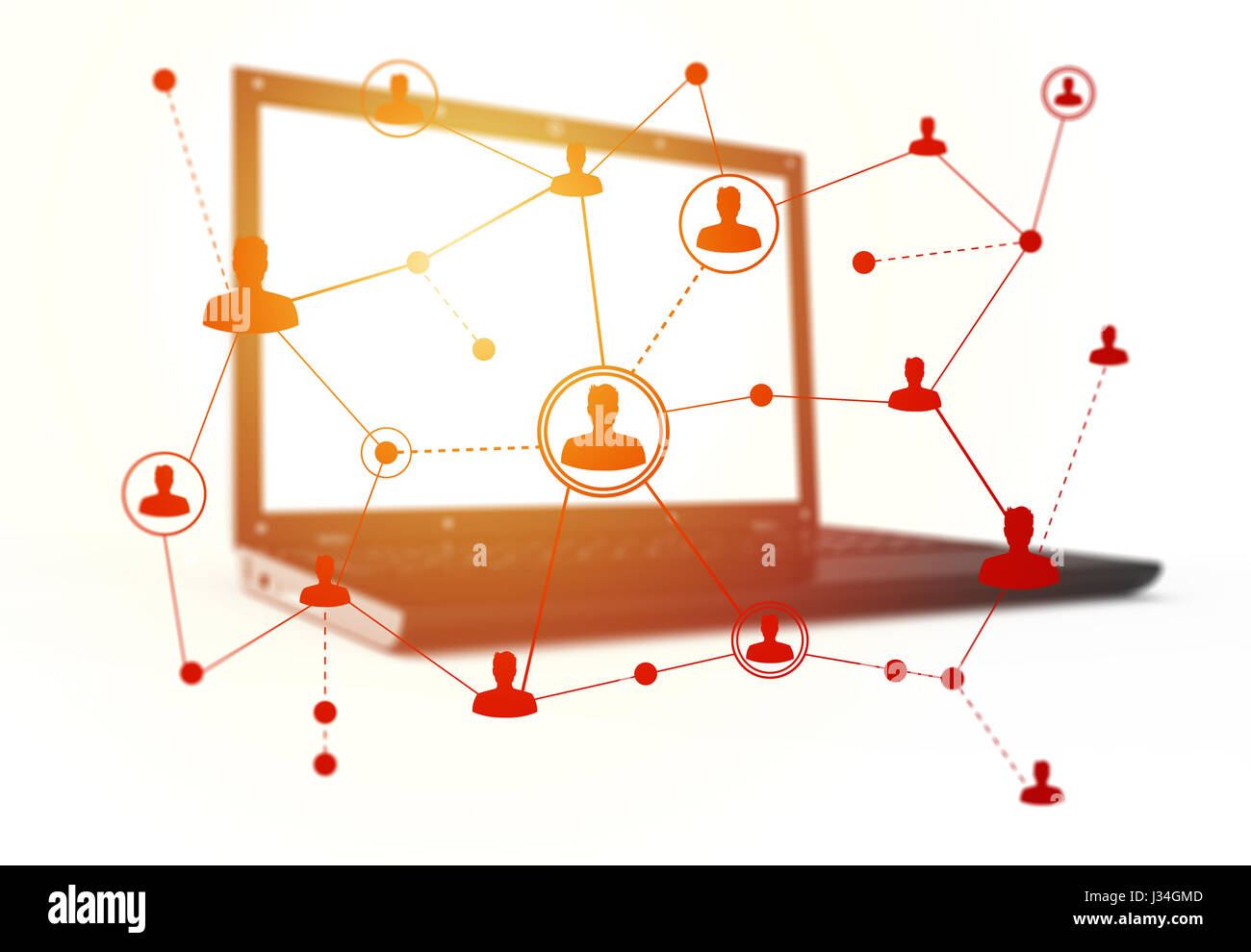 Future concept connect light Cut Out Stock Images & Pictures - Alamy