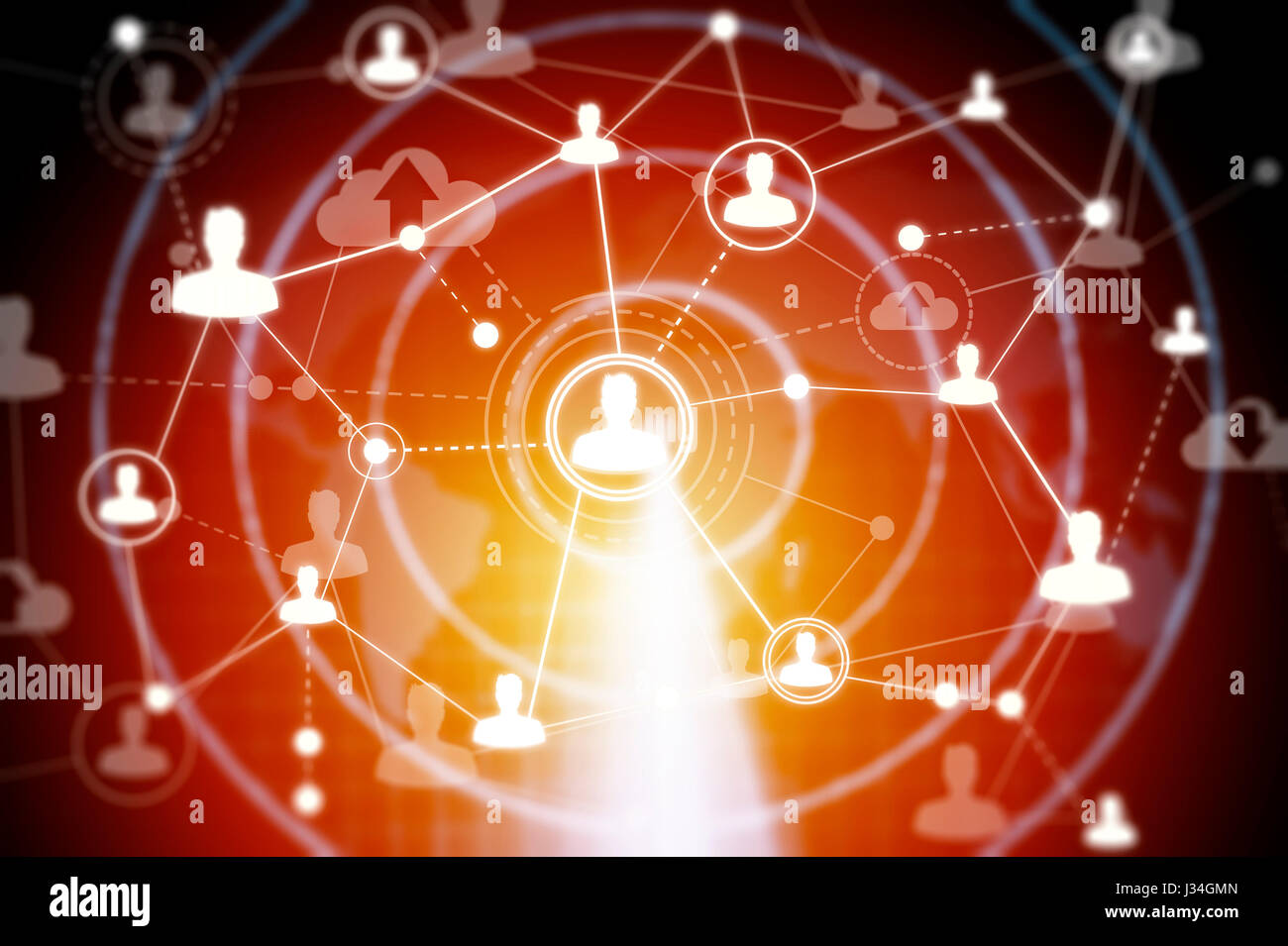 Nuclear missile range map hi-res stock photography and images - Alamy