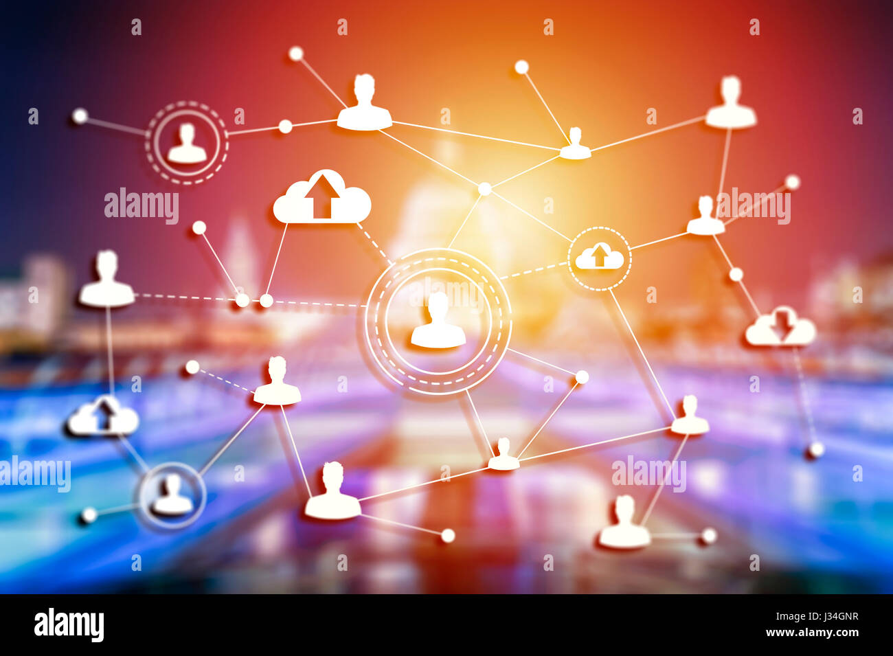 Social networking technologies on Millennium Bridge. Social media ...