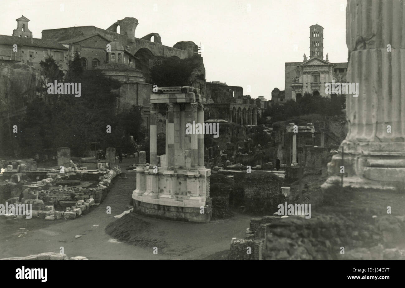Forum rome 1930s hi-res stock photography and images - Alamy