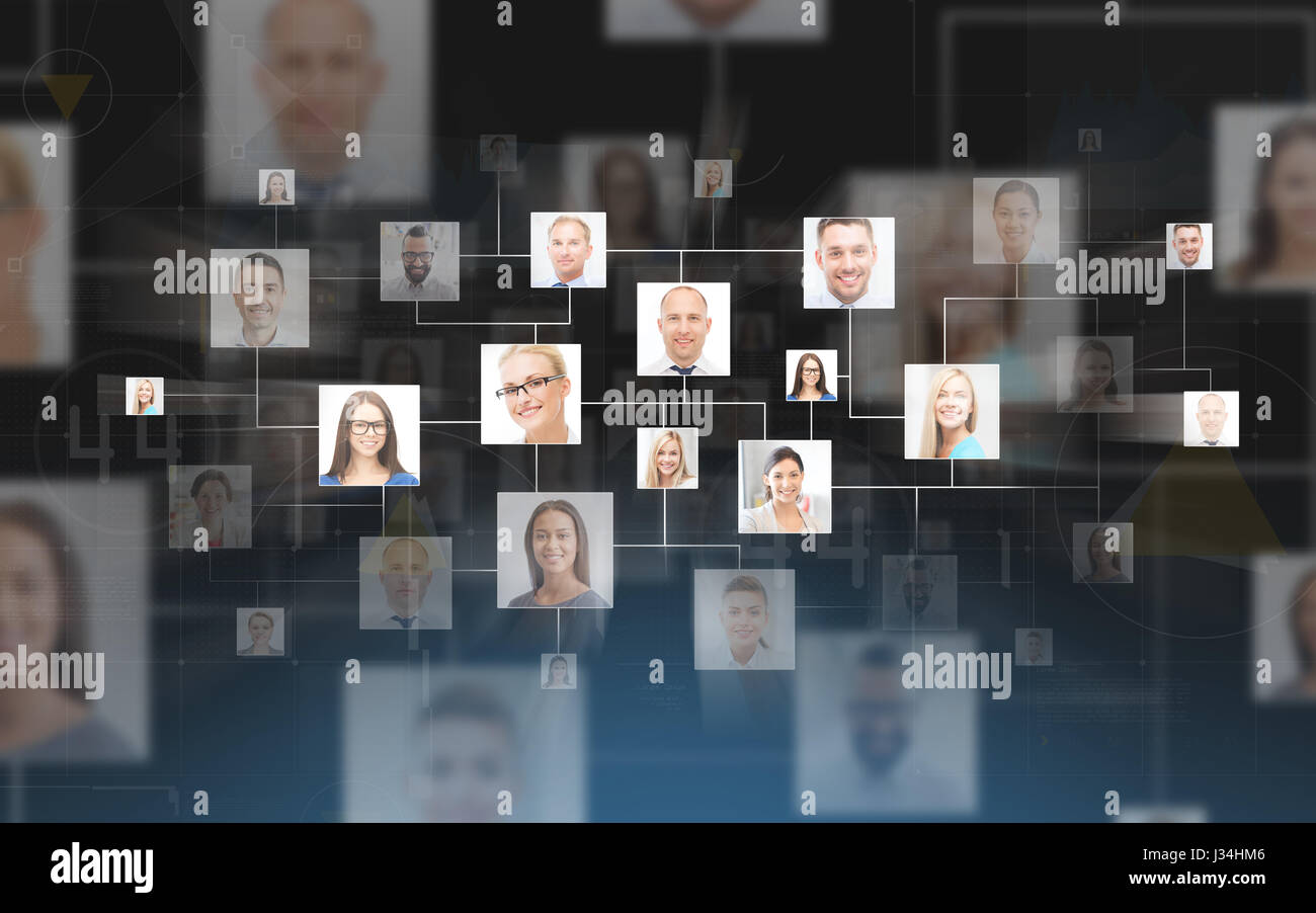 business contacts over dark blue background Stock Photo - Alamy