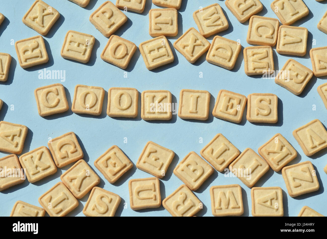 alphabet letter cookies Stock Photo - Alamy