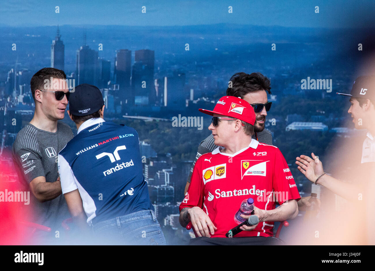 Drivers at the 2017 Australian Formula One Grand Prix Stock Photo - Alamy