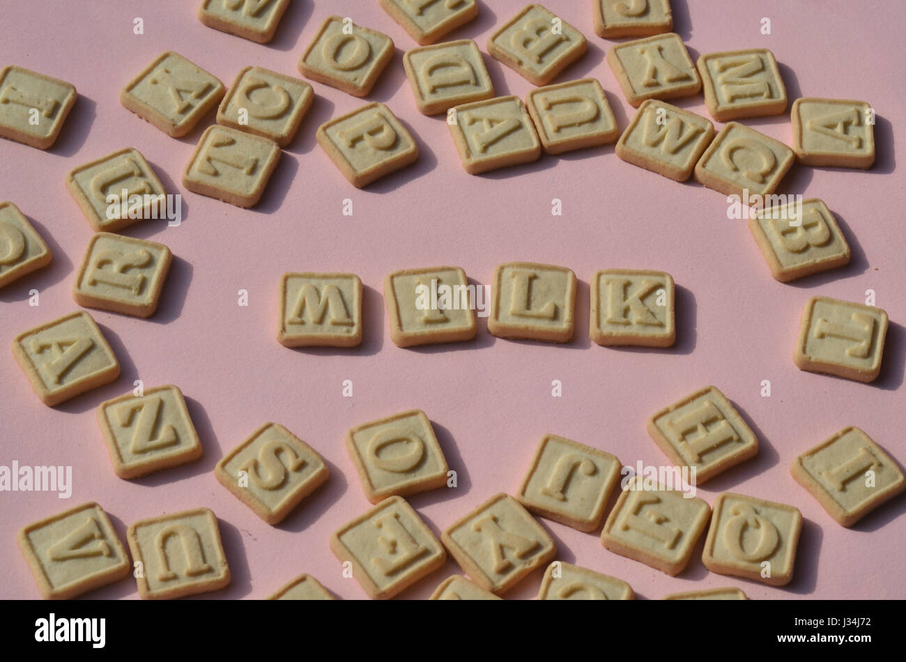 alphabet letter cookies Stock Photo - Alamy