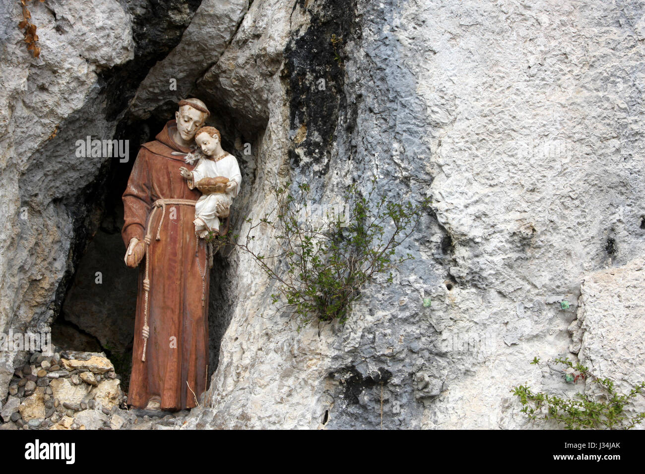 Religious statue in france outdoor Stock Photo - Alamy