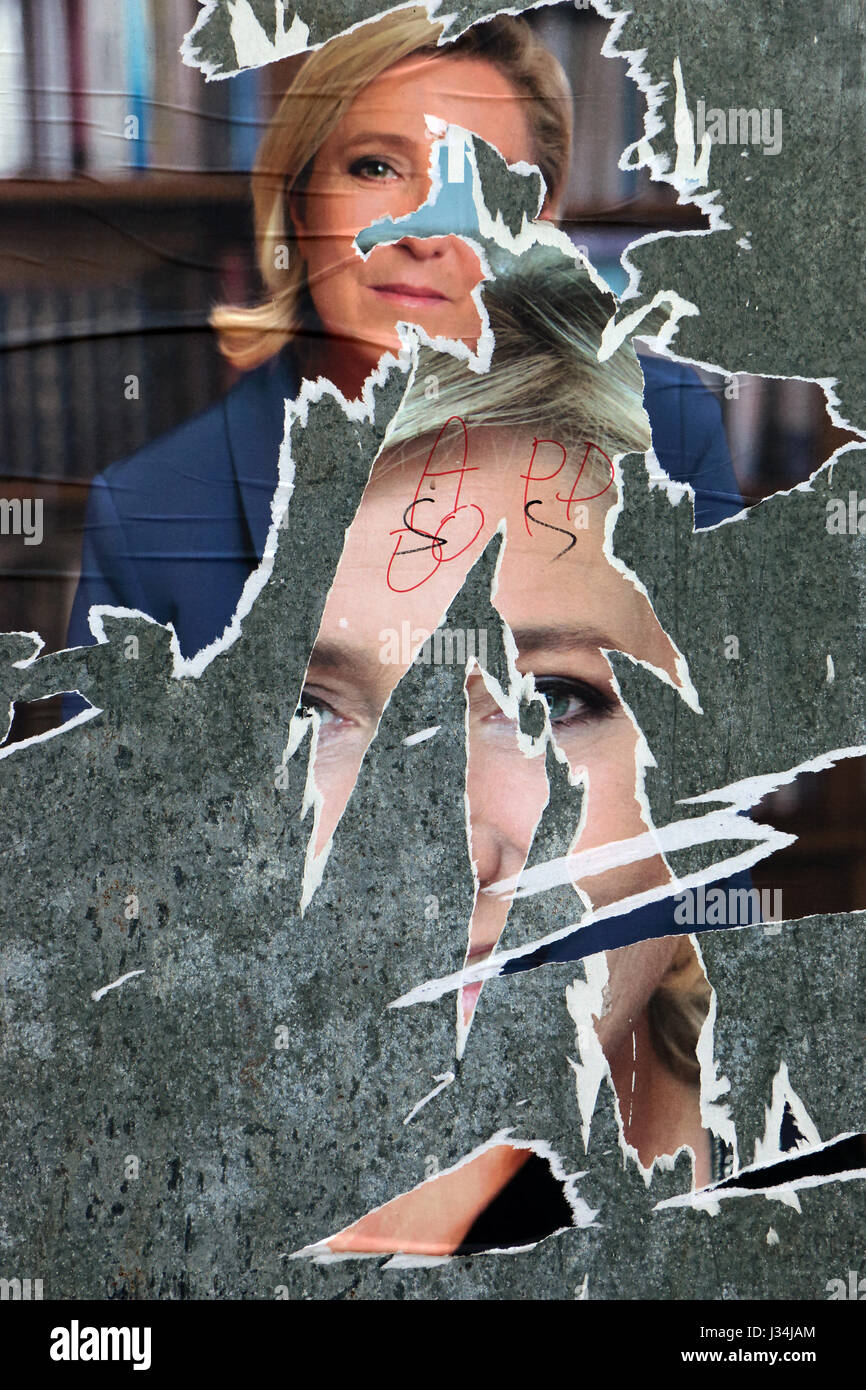 Macron le pen debate 2017 hi-res stock photography and images - Alamy