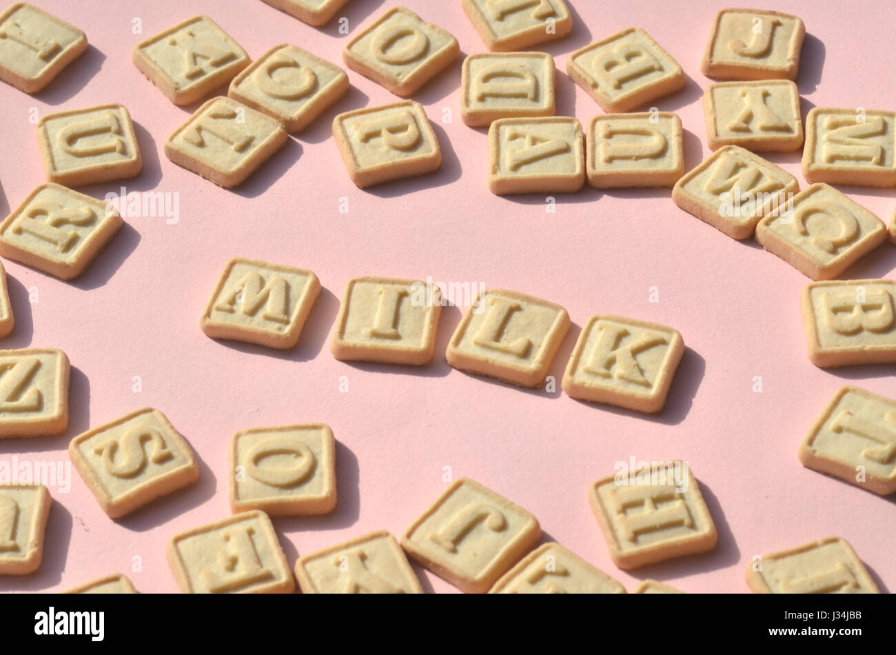 Shortbread letters hi-res stock photography and images - Alamy