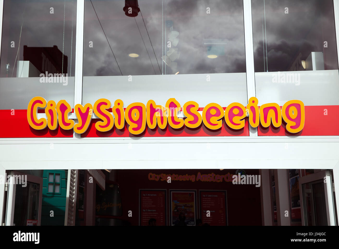 City Sightseeing sign in Amsterdam, Netherlands Stock Photo - Alamy