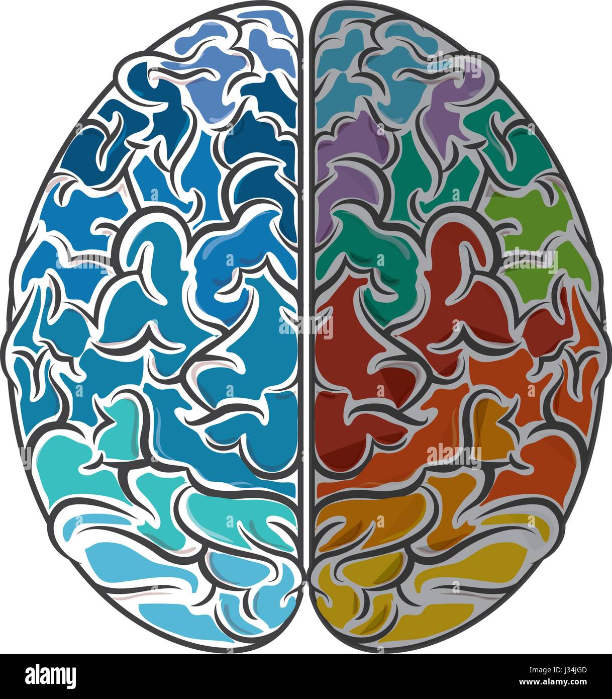 human brain icon Stock Vector Image & Art - Alamy