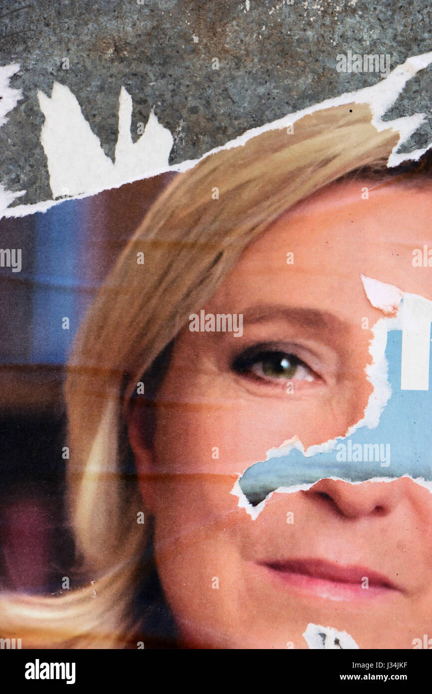 French Election Campaign Posters 2017 Stock Photo - Alamy