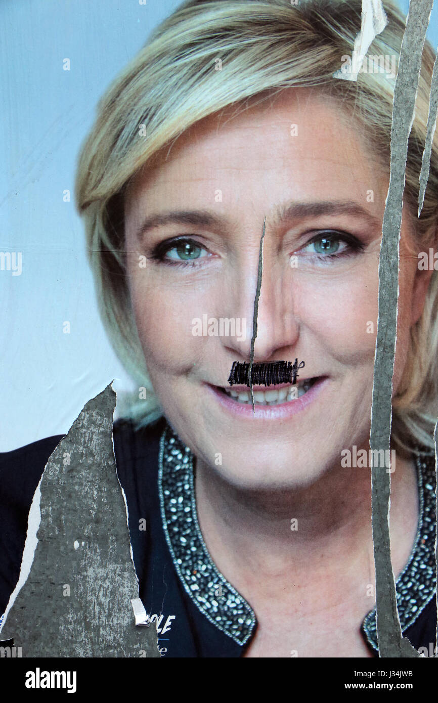 French Election Campaign Posters 2017 Stock Photo - Alamy