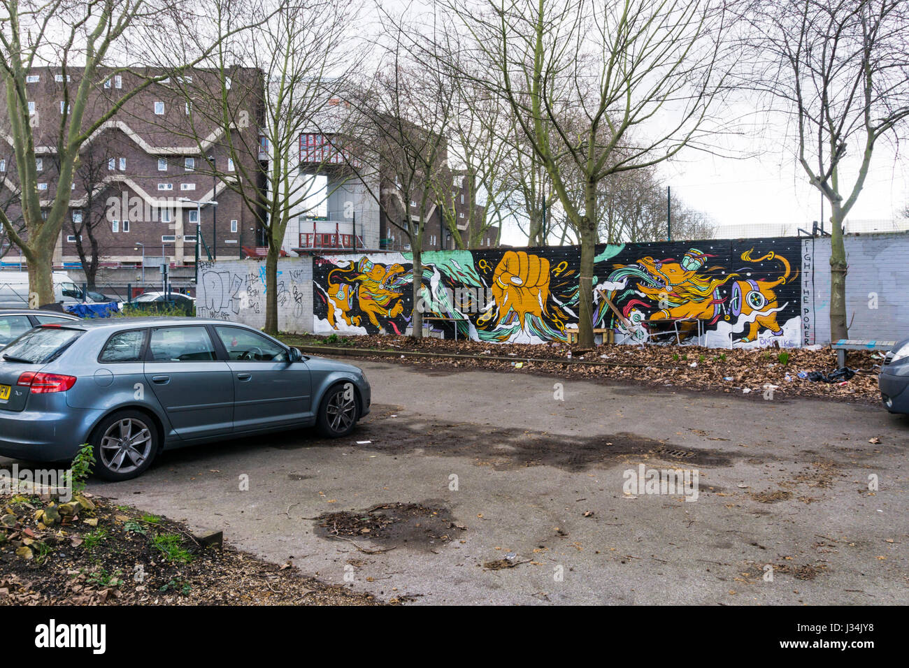 Fight The Power graffiti in Brixton Stock Photo - Alamy