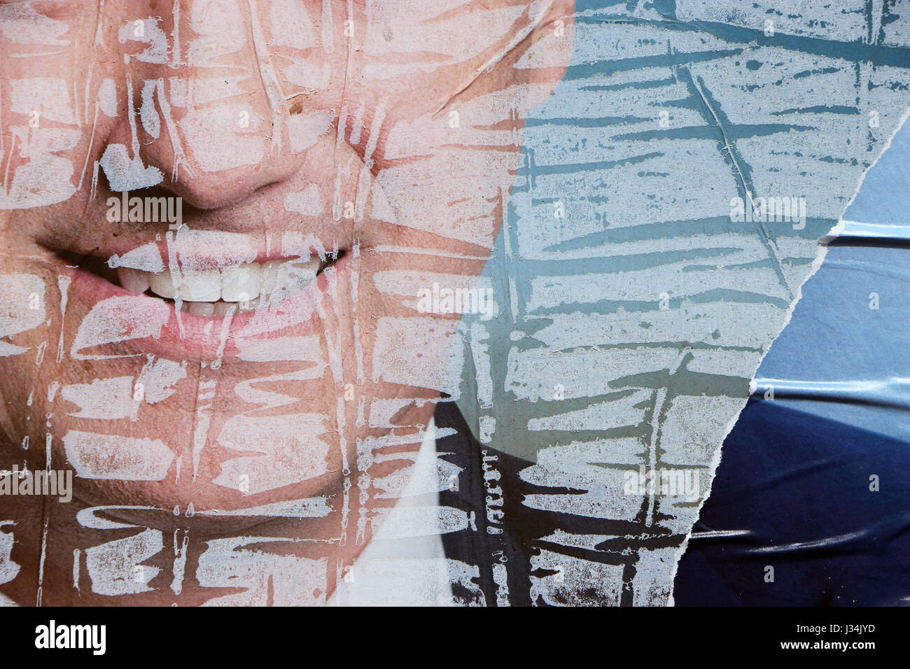 French Election Campaign Posters 2017 Stock Photo - Alamy