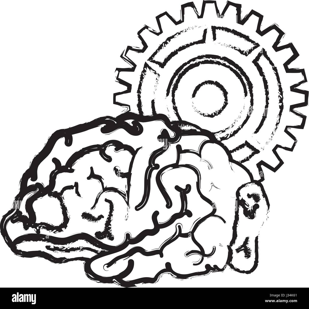 Human brain design Stock Vector Image & Art - Alamy