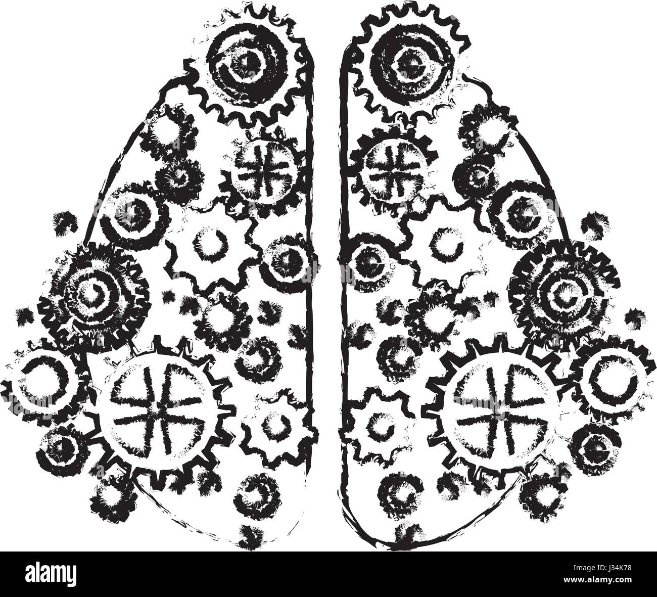 Human brain design Stock Vector Image & Art - Alamy